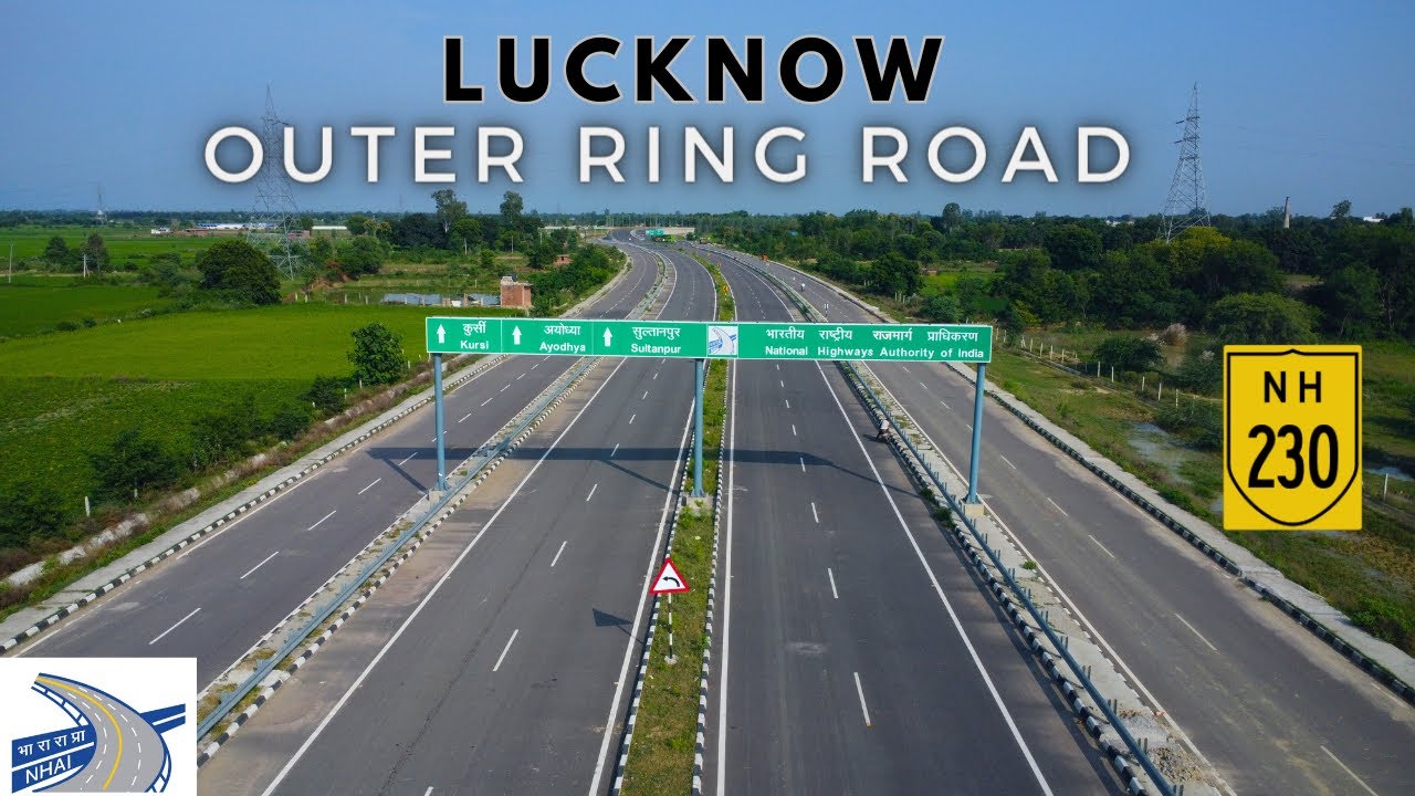 Lucknow : Outer Ring Road | Sultanpur road to Sitapur road | 75% Work Done - YouTube
