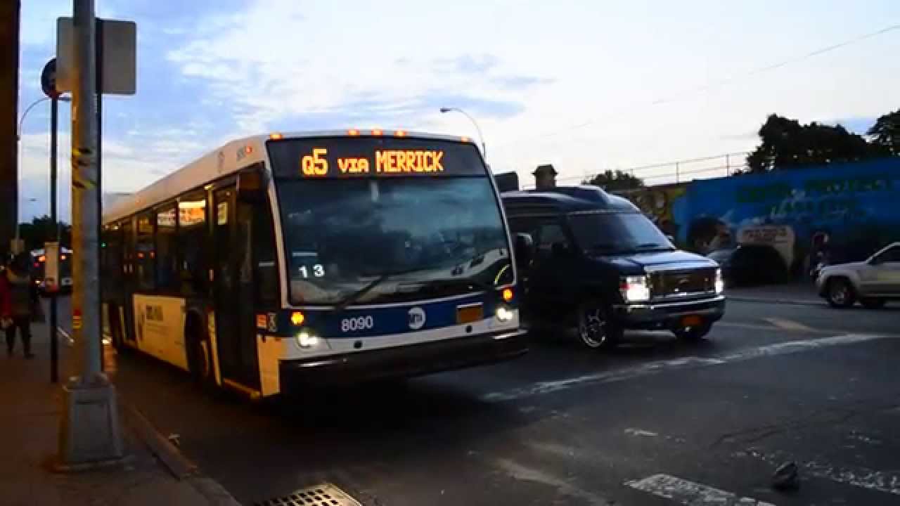 MTA New York City Bus 2014 Nova Bus LFS 8090 On The Q5 @ Archer Avenue ...