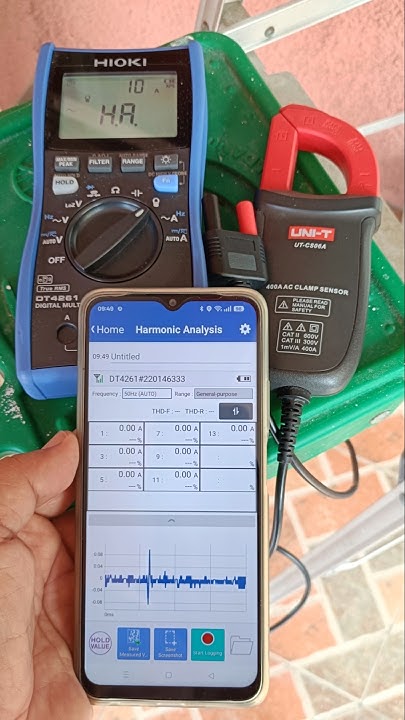 Simple harmonics analysis using UNI-T UT-CS06A current sensor and Hioki DT4261 - YouTube