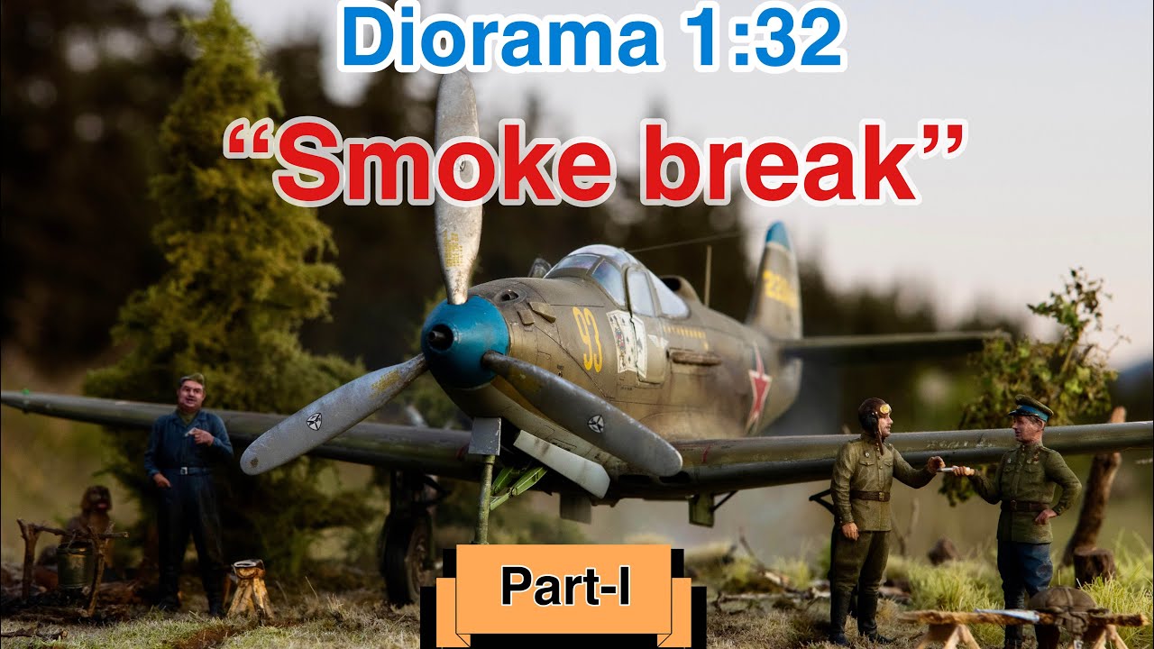 Making airplane P-39 Airacobra "Soviet Guard Reg" for my new diorama ...