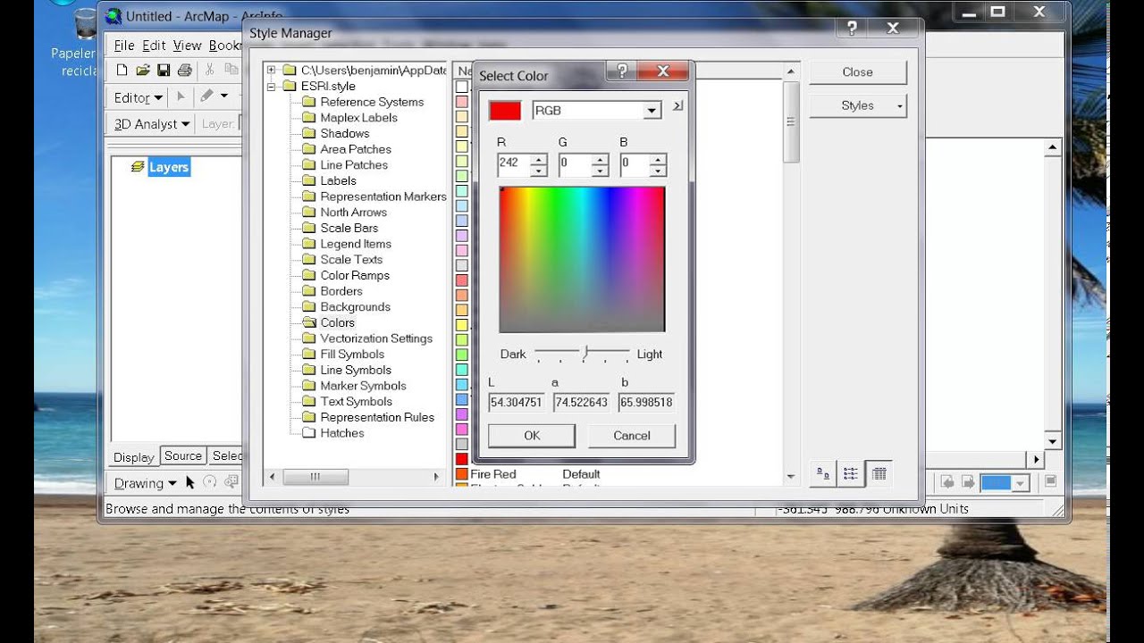 como hacer mas colores rgb para arcgis - YouTube