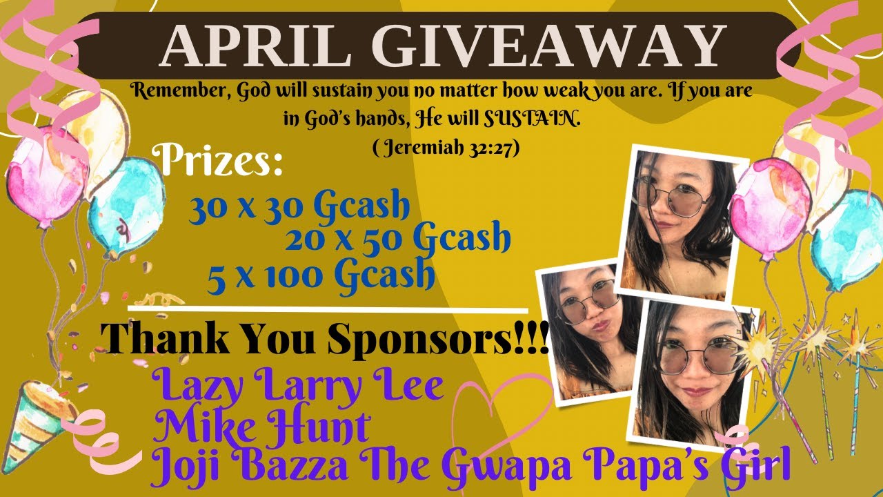 IT’S TIME FOR THE APRIL GIVEAWAY 🤞🙏🌈 - YouTube