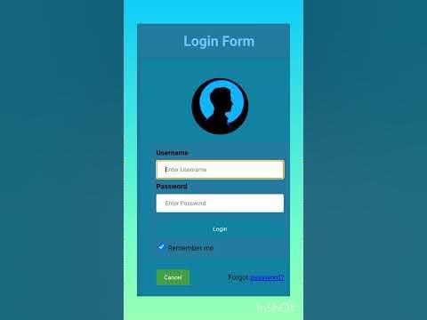 A interactive login page just using HTML & CSS - YouTube
