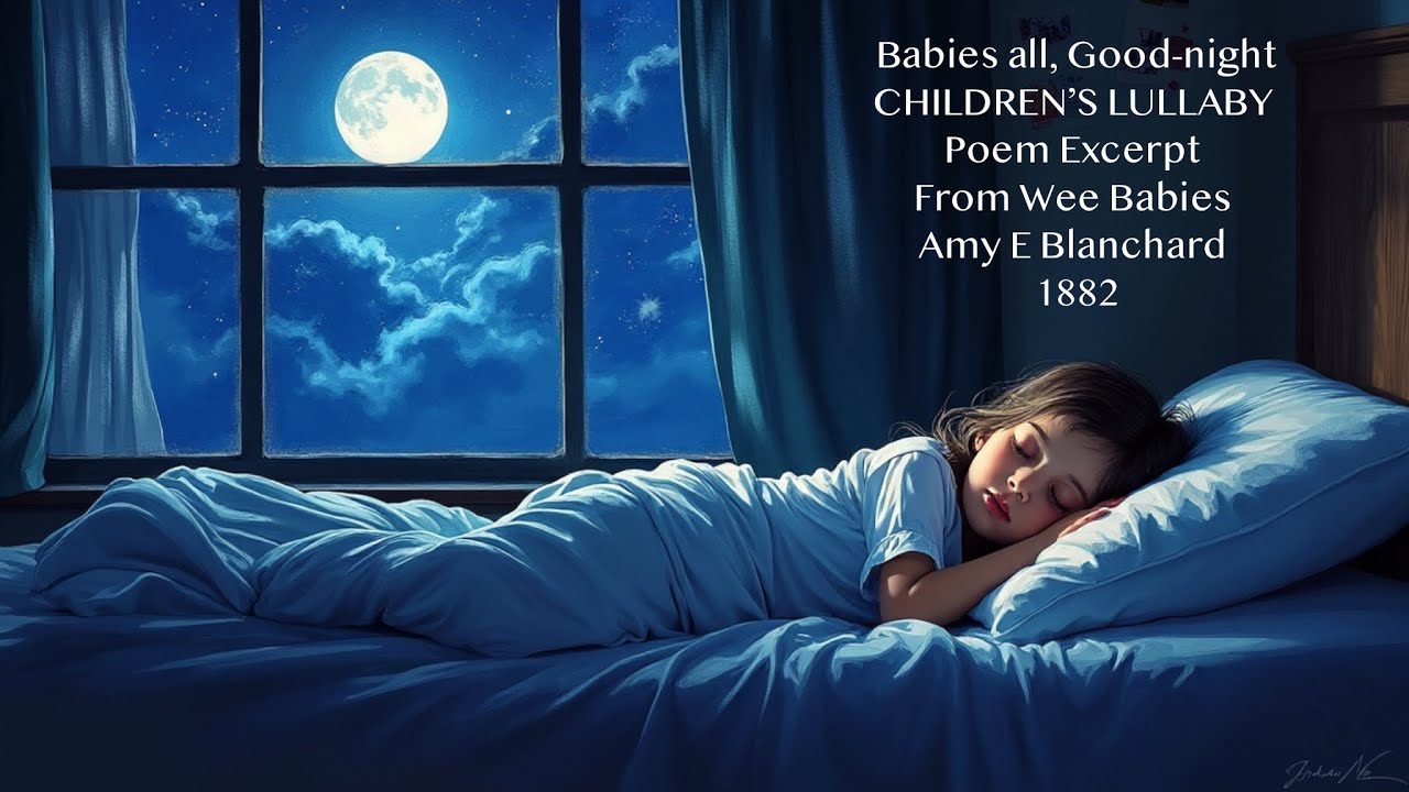 Peaceful Children’s Lullaby Song ~ Babies all, Good-night | Poem From ...