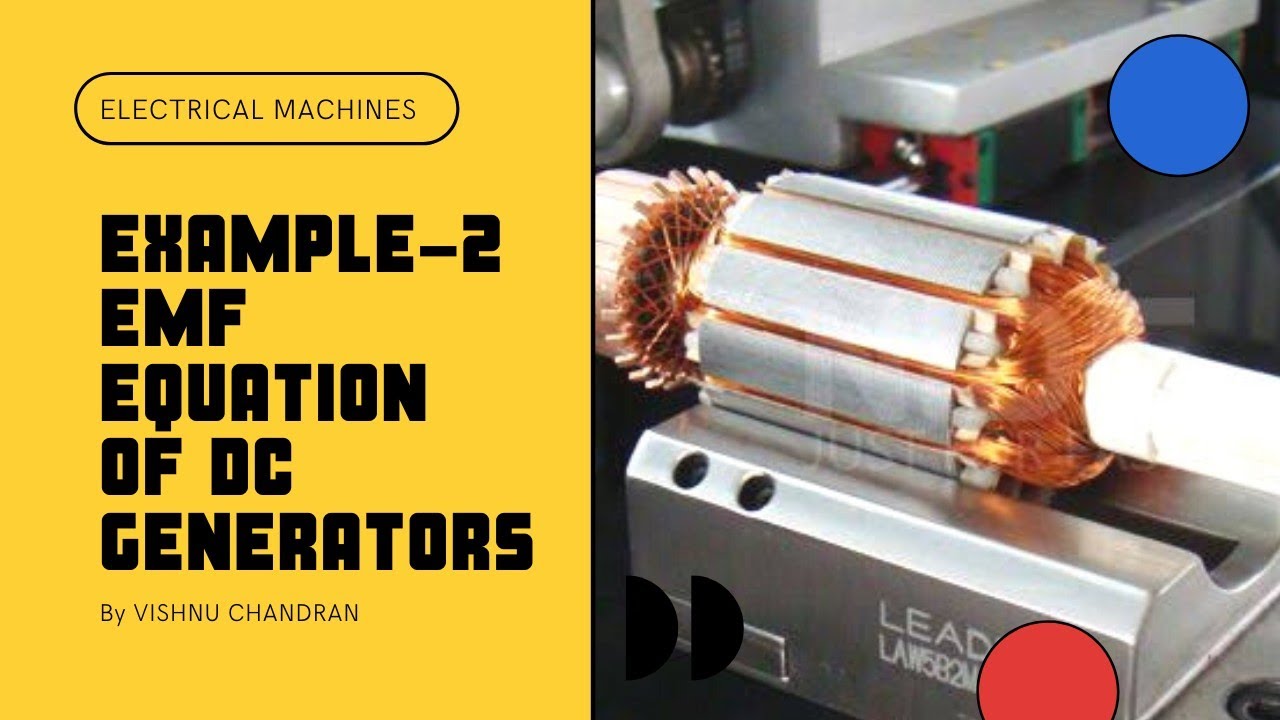 EMF EQUATION OF DC GENERATOR|| example||2|| - YouTube