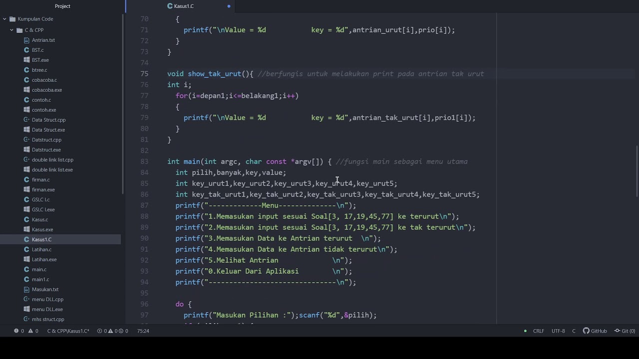 Soal Kasus 1 UTS Algorithm Desing and Analysis - Ervan Jovian _ 2301873560 - YouTube