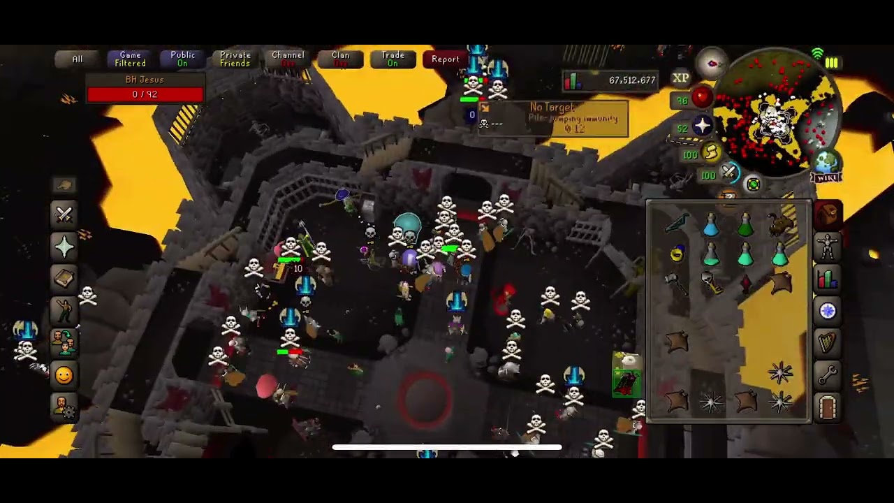 Osrs mobile pking - new Minigame Bounty Hunter - YouTube