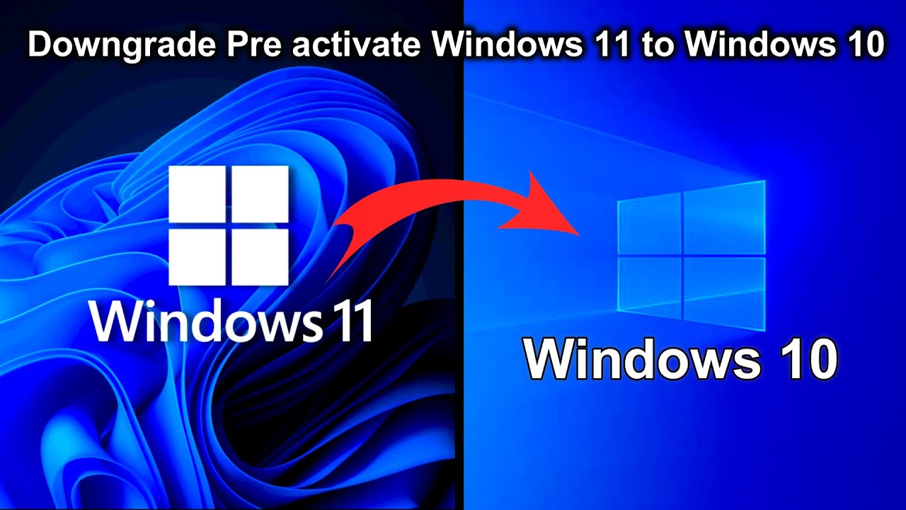 how to downgrade pre activate windows 11 to windows 10 - YouTube