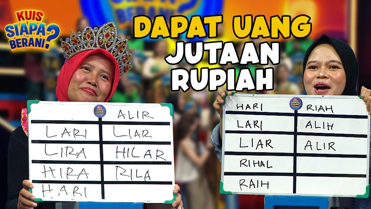 Game Kombinasi Kata Bikin Menjadi Jutawan | KUIS SIAPA BERANI (PART 2 ...
