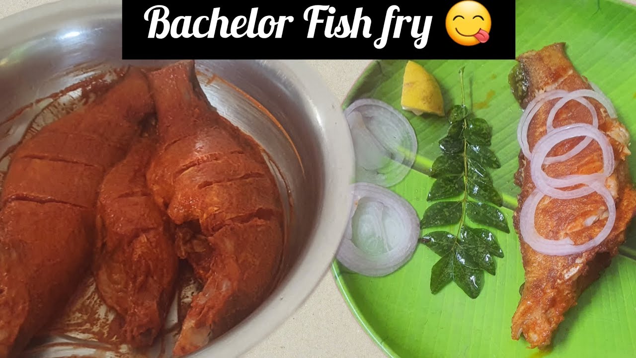 Bachelor Fish Fry | Tasty & Crispy Fish Fry Recipe in Tamil - YouTube