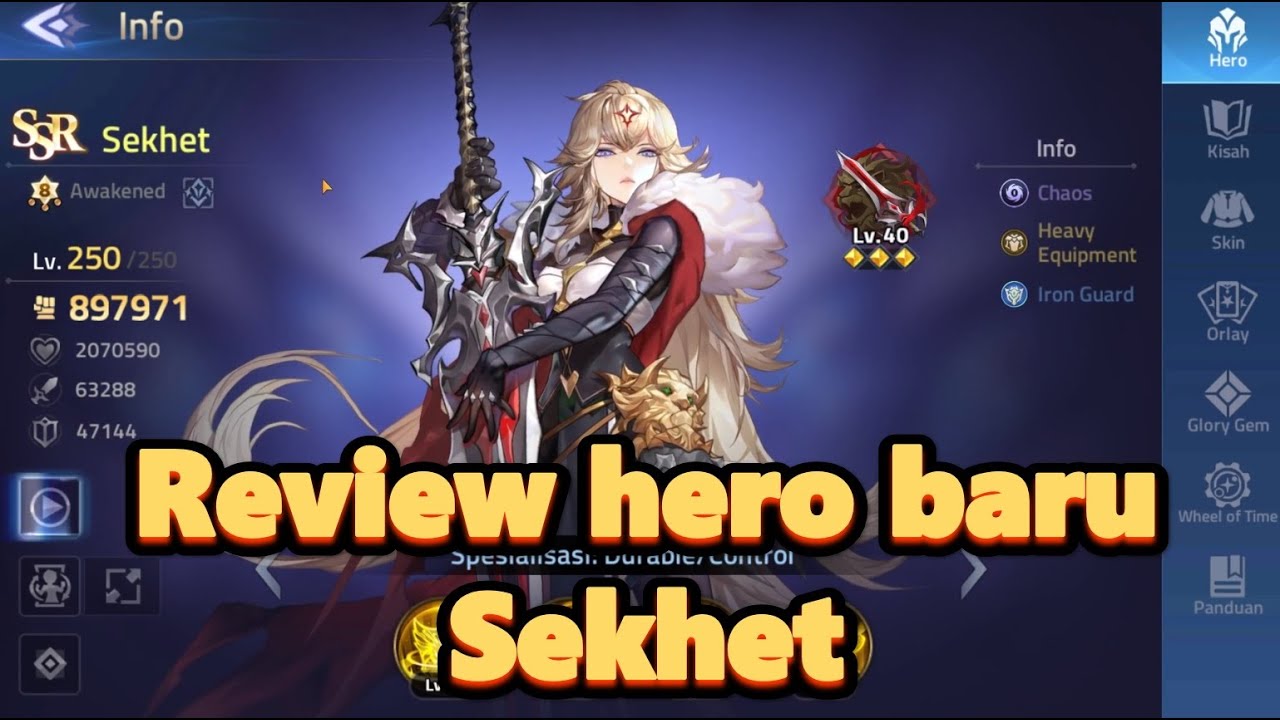 Review sekhet hero baru primal zone - Mobile Legends Adventure - YouTube