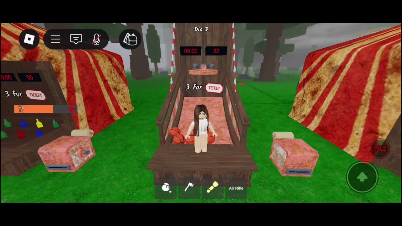 A Manú teve que fugir sozinha da coruja. 99 NOITES NA FLORESTA - roblox ...