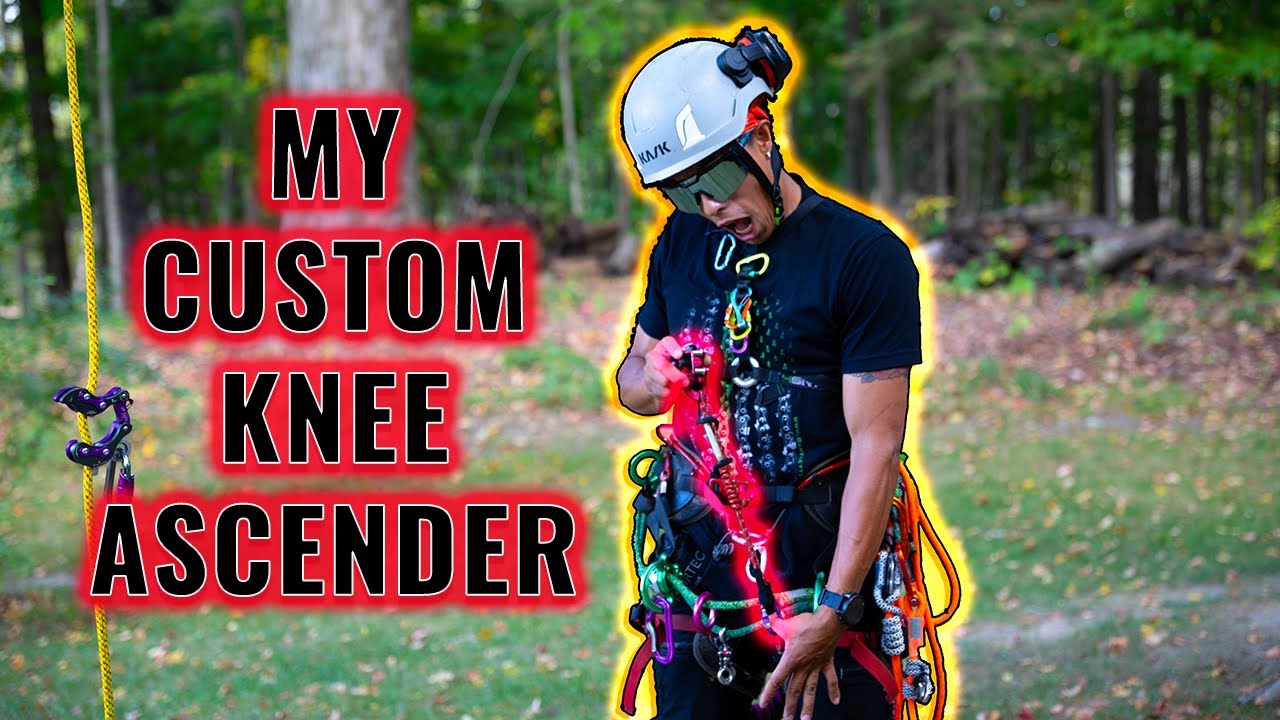 Tree Climbing Tips: Knee Ascender Configuration - YouTube