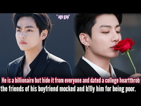 When the billionaire become the collage student and hide his identity// taekook ff oneshot Top tae🐯🐰