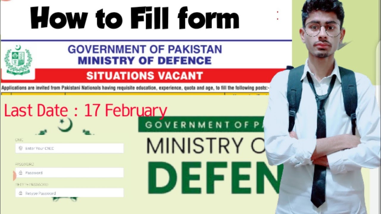 How to fill Ministry of Defence Form | How to Apply| New jobs | - YouTube