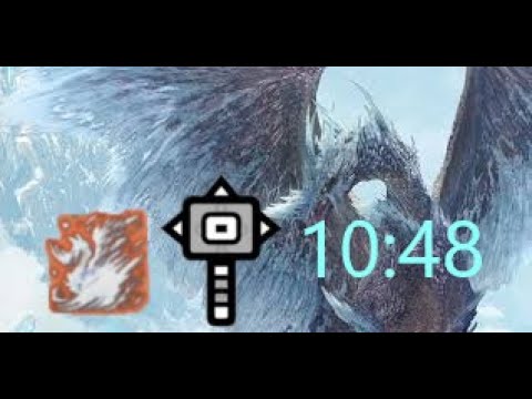 Monster Hunter World: Iceborne Arch Tempered Velkhana solo hammer 10:48 ...