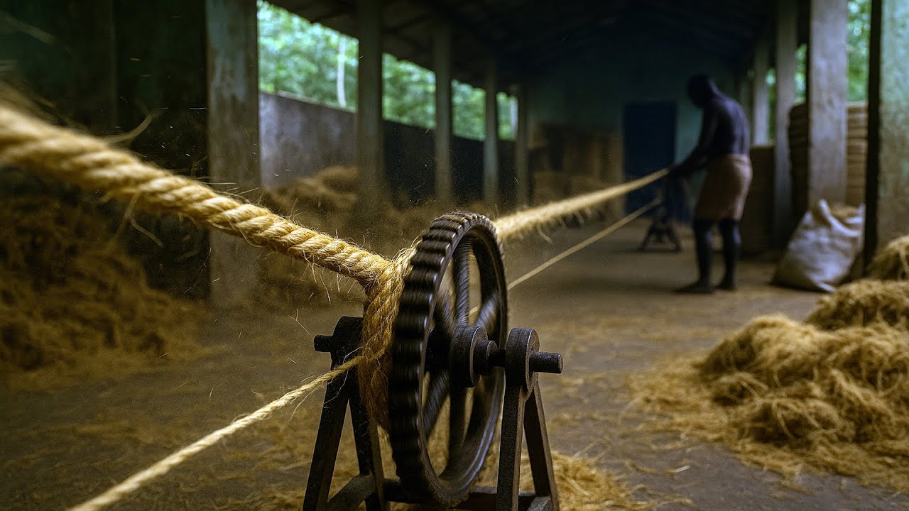 Original Coco Fiber Rope Making For Gardening - YouTube