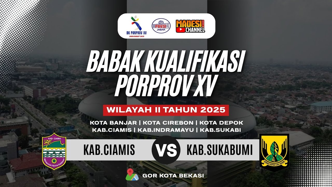 BK PORPROV XV WILAYAH II BOLA VOLI INDOOR PUTRA | KOTA CIAMIS VS KEC SUKABUMI - YouTube