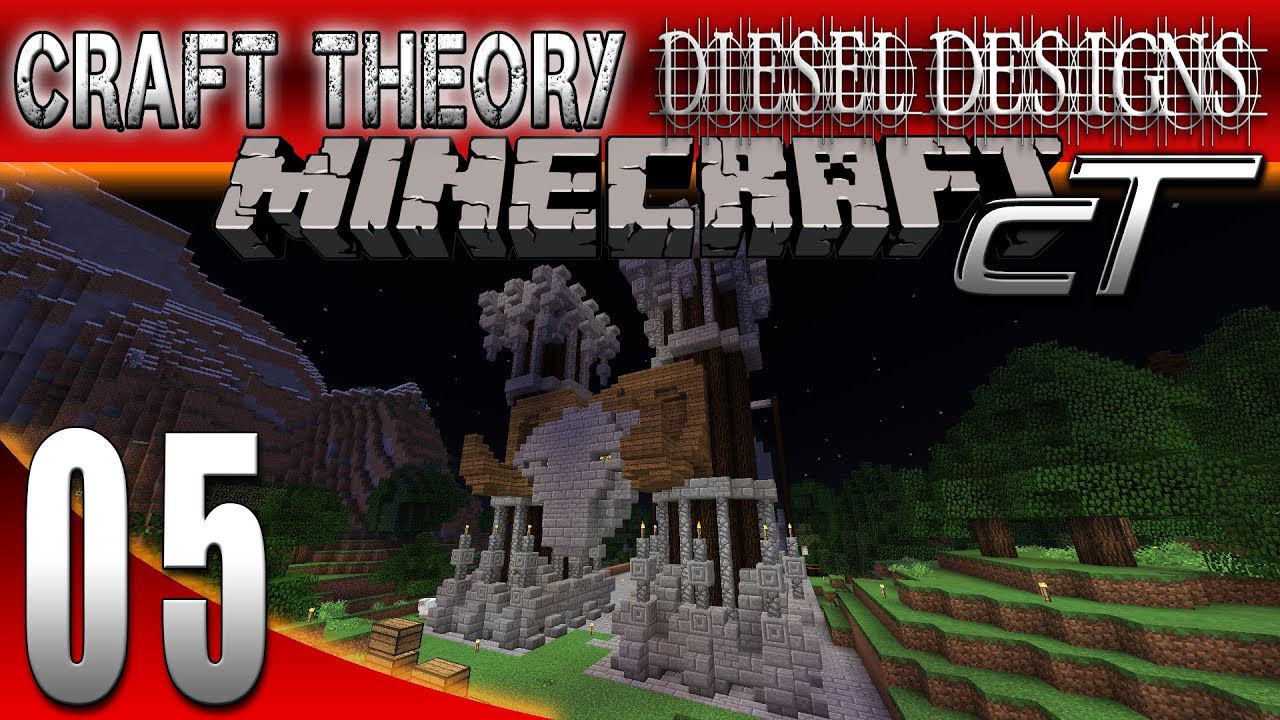 Minecraft 1.9 :EP05: Rams Head on the Town Halll! (LP Craft Theory ...