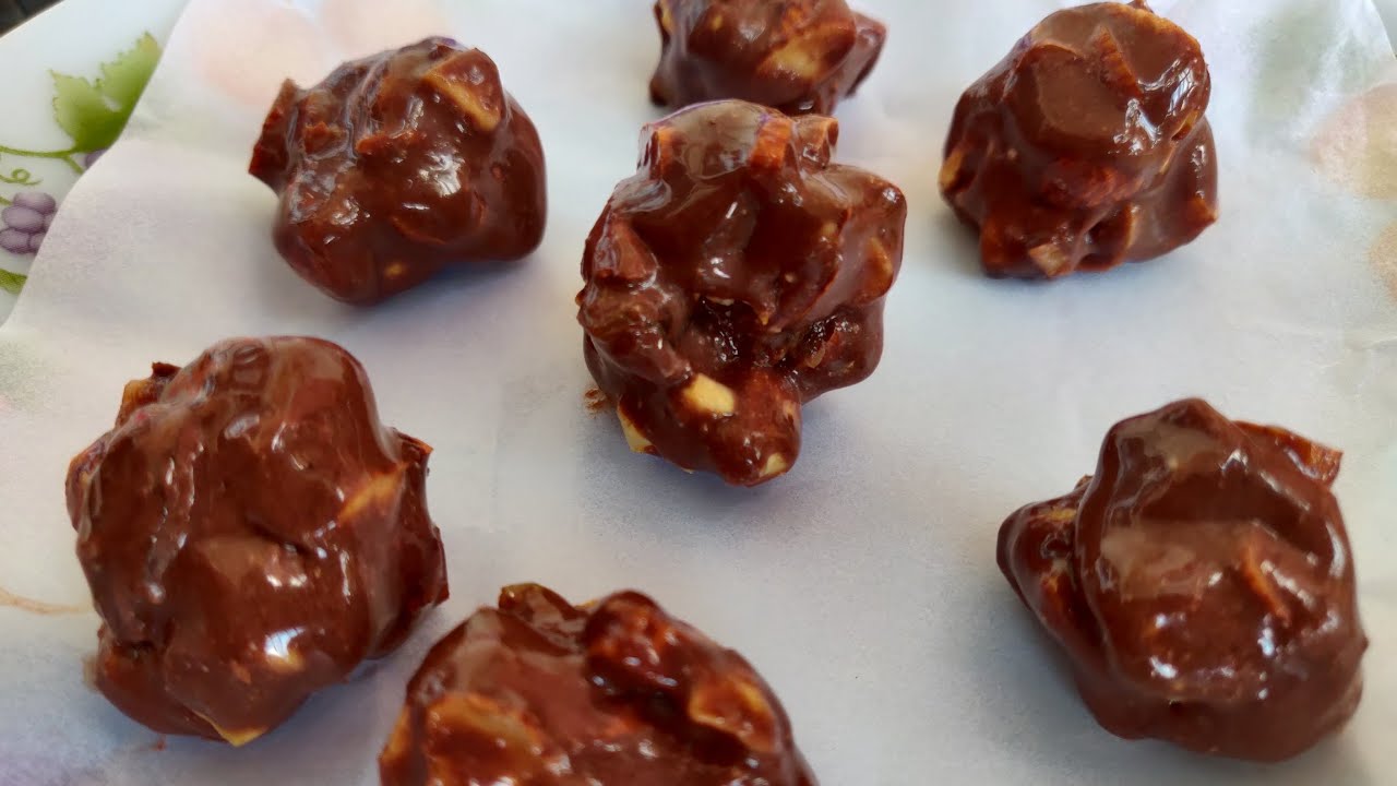 DARK CHOCO NUT BALL | THREE INGREDIENTS | SIMPLE & EASY | SIMPLE ...