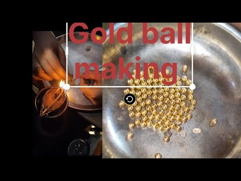 #how to make gold Hollow ball #in jewelry /ball making with ...