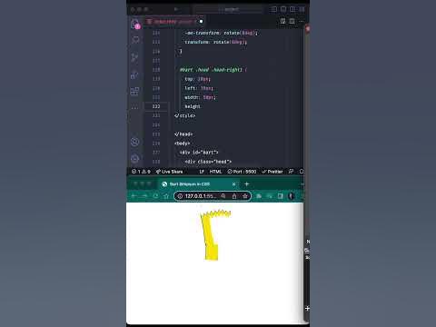 HTML & CSS Character Art: Unleashing Bart Simpson's Spirit! #webdesign #characterart # ...