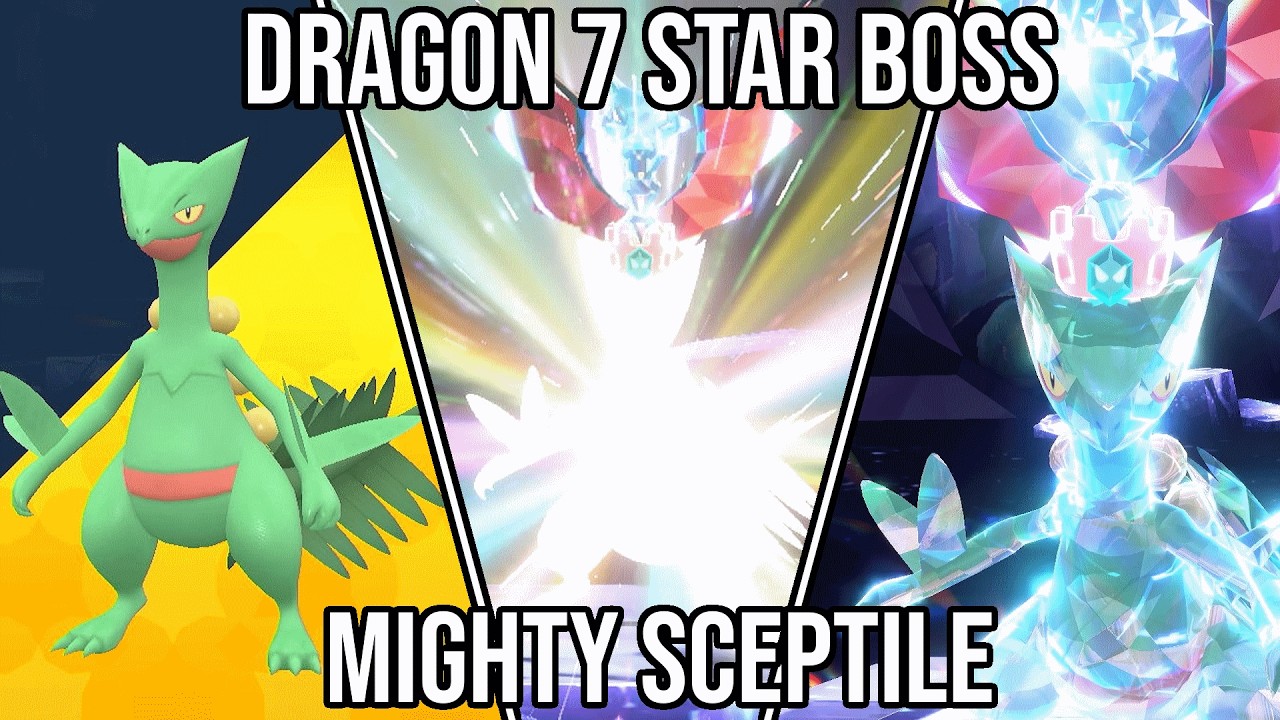 Mighty Sceptile 2 | Tera Raid Battle Event | 7 Star Raid Boss | Pokemon ...