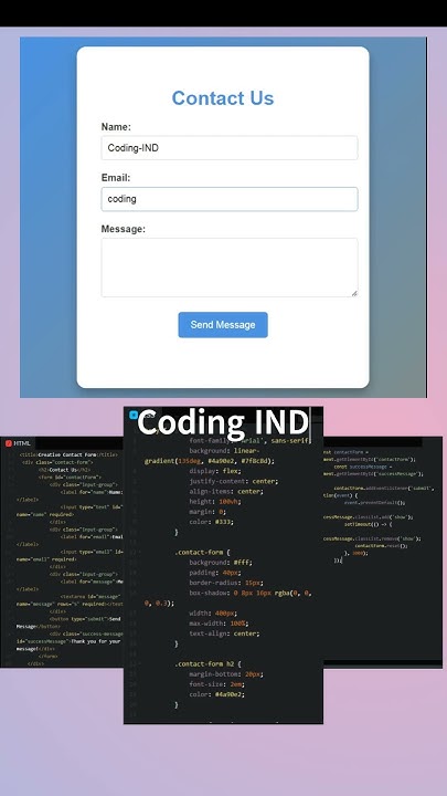 Email Sender by HTML #coding #program #shorts #shortfeed - YouTube