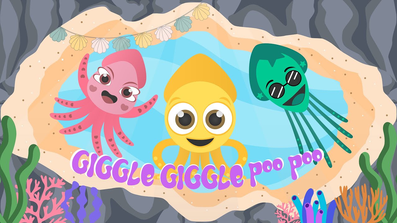 Giggle Giggle Poo Poo ! 🎵 │Fun Squid Song for Kids - YouTube
