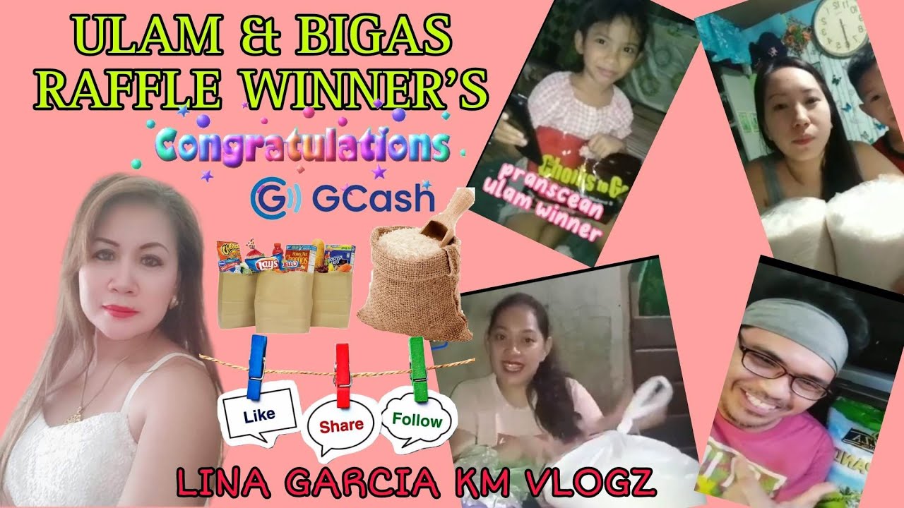 Part 1 Ulam & Bigas Top Fan Raffle GiveAway FB Page / Lina Garcia Km ...