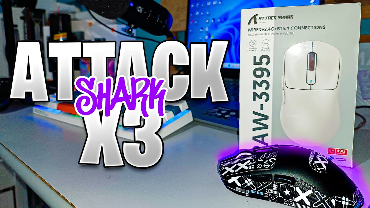 Unboxing e primeiras impressões do mouse ATTACK SHARK X3 - YouTube