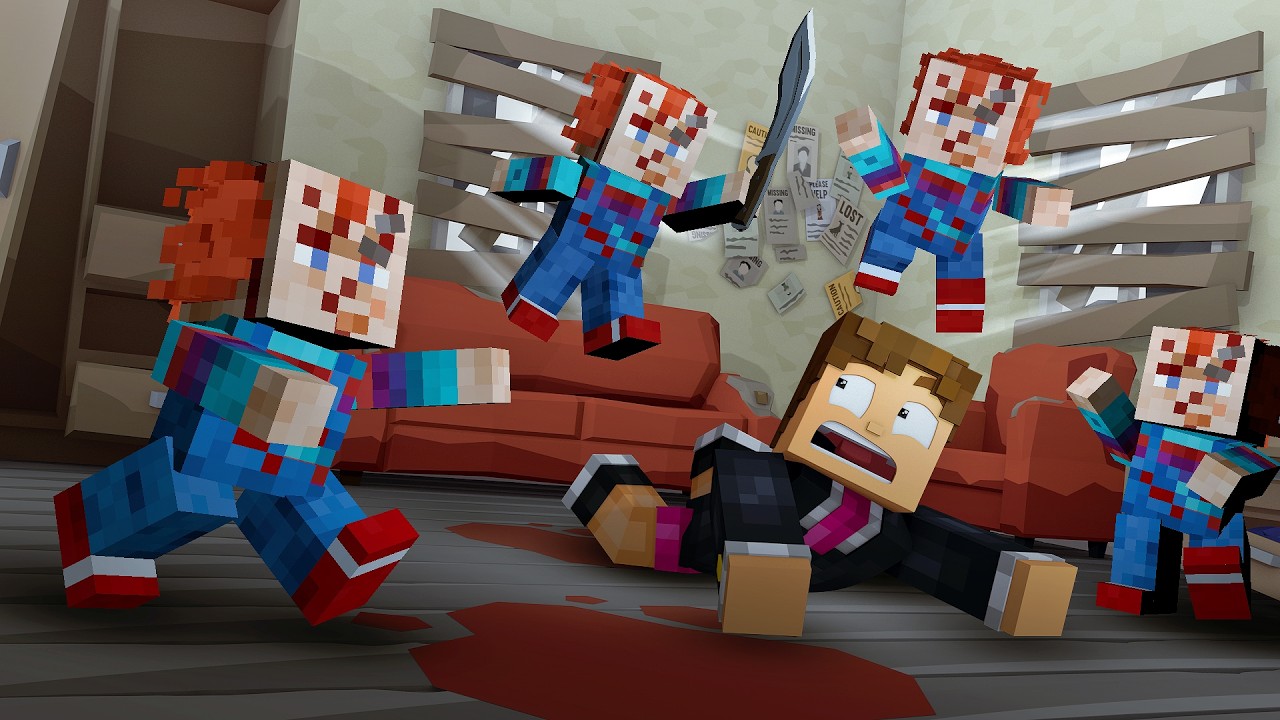 CHUCKY.EXE INVADIU MINHA CASA NO MINECRAFT !! ( BONECO DO MAL ) - YouTube