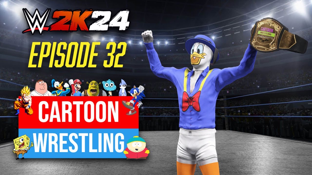 Donald Duck Defends his World Championship on Cartoon Wrestling! - YouTube