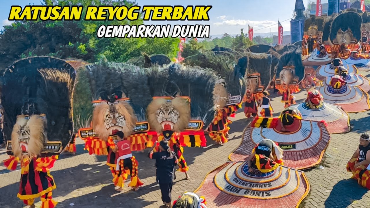 MERINDING LUR !! Reog Ponorogo melakukan persembahan di kerajaan ...