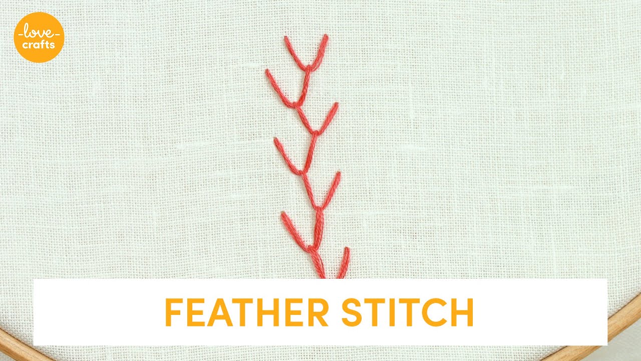 Feather Stitch | Embroidery Stitches - YouTube