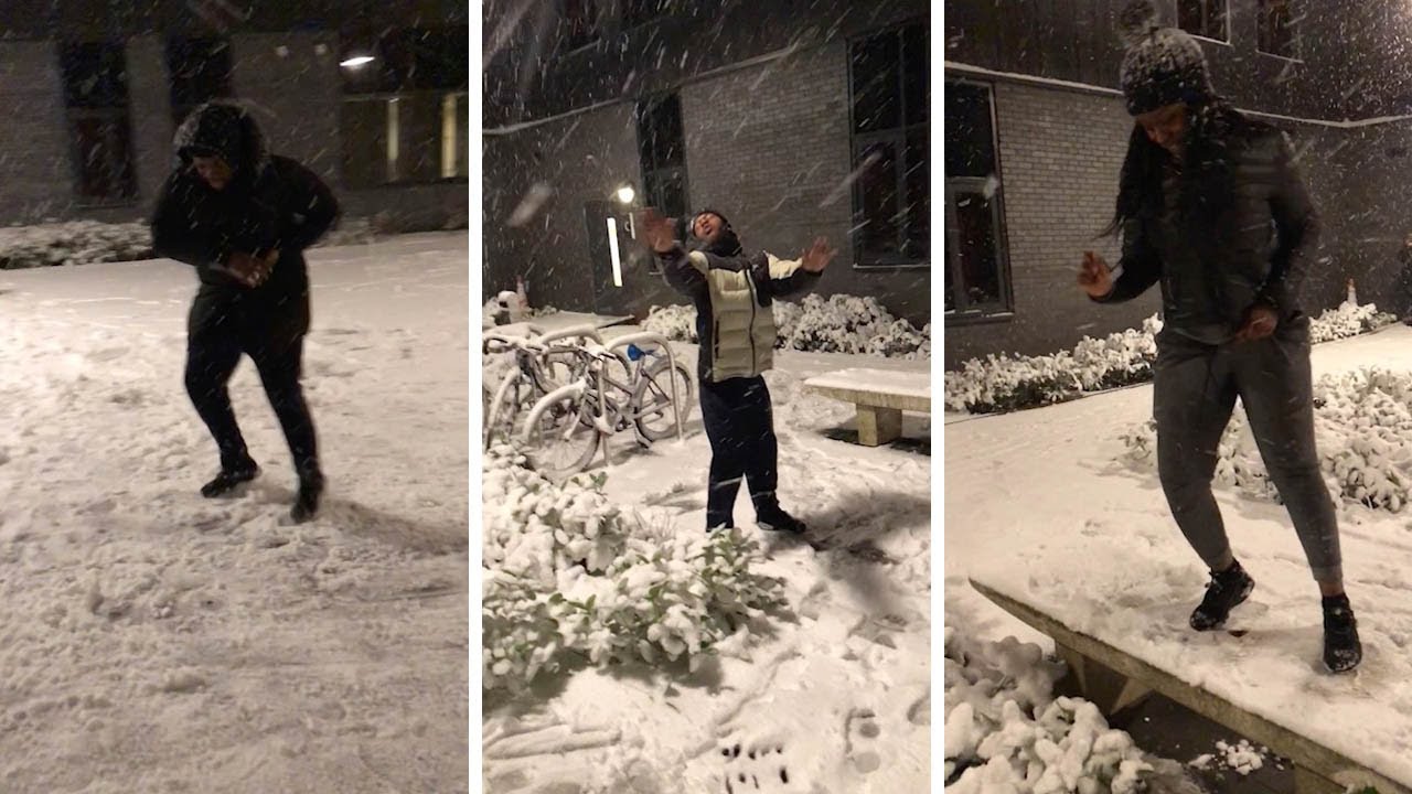 Incredible Dance Routine In Snow - YouTube