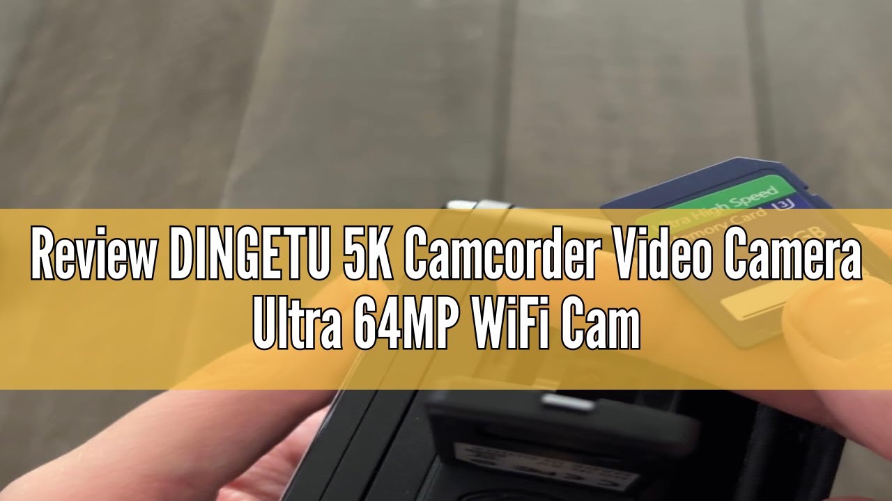 Review DINGETU 5K Camcorder Video Camera Ultra 64MP WiFi Camcorder 18X ...