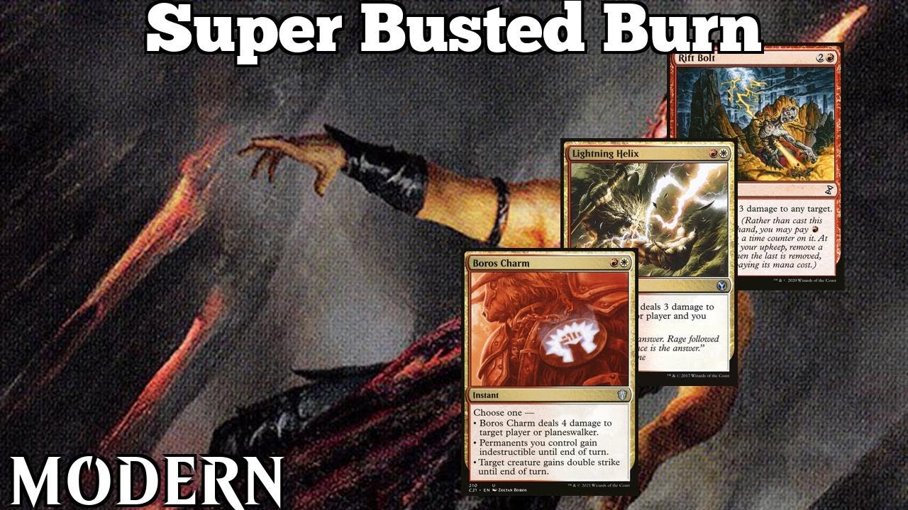 Super Busted Burn | Modern [MTGO] | [MH2] Burn | Modern - YouTube