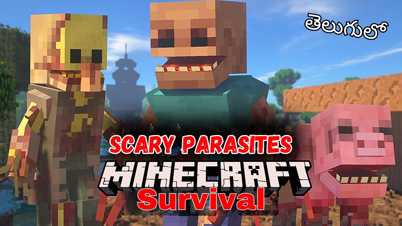 Scary Parasites In Minecraft | Minecraft Parasites | In Telugu | Telugu ...