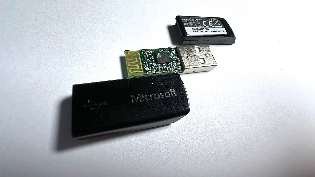 Microsoft Wireless Transceiver Model 1423 Teardown - YouTube