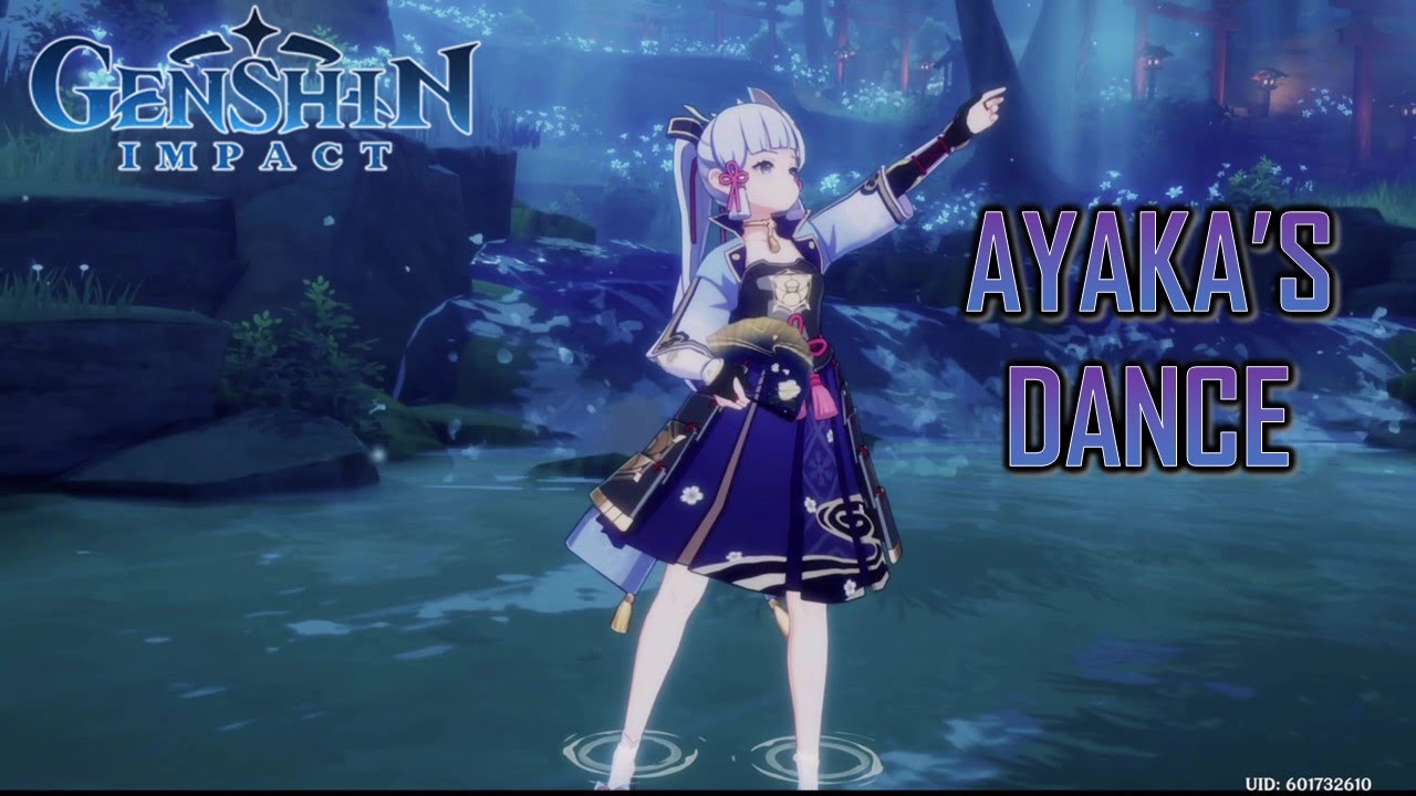 Ayaka Dances for Lumine | Genshin Impact (4K 60 FPS) - YouTube