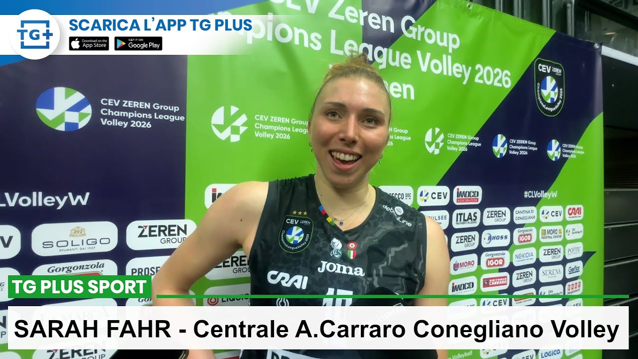 A.Carraro Conegliano-Ankara Zeren 3-2, il commento di Sarah Fahr - TG ...