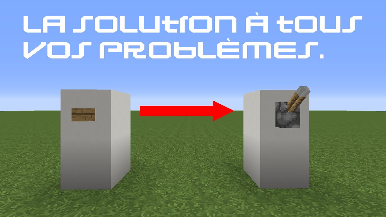 Comment transformer un bouton en levier dans minecraft ? - Redstone vs ...