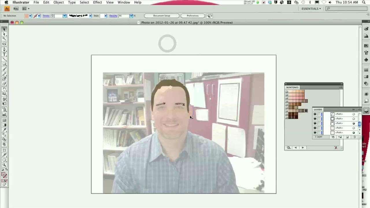 Creating a Self Portrait in Illustrator - YouTube