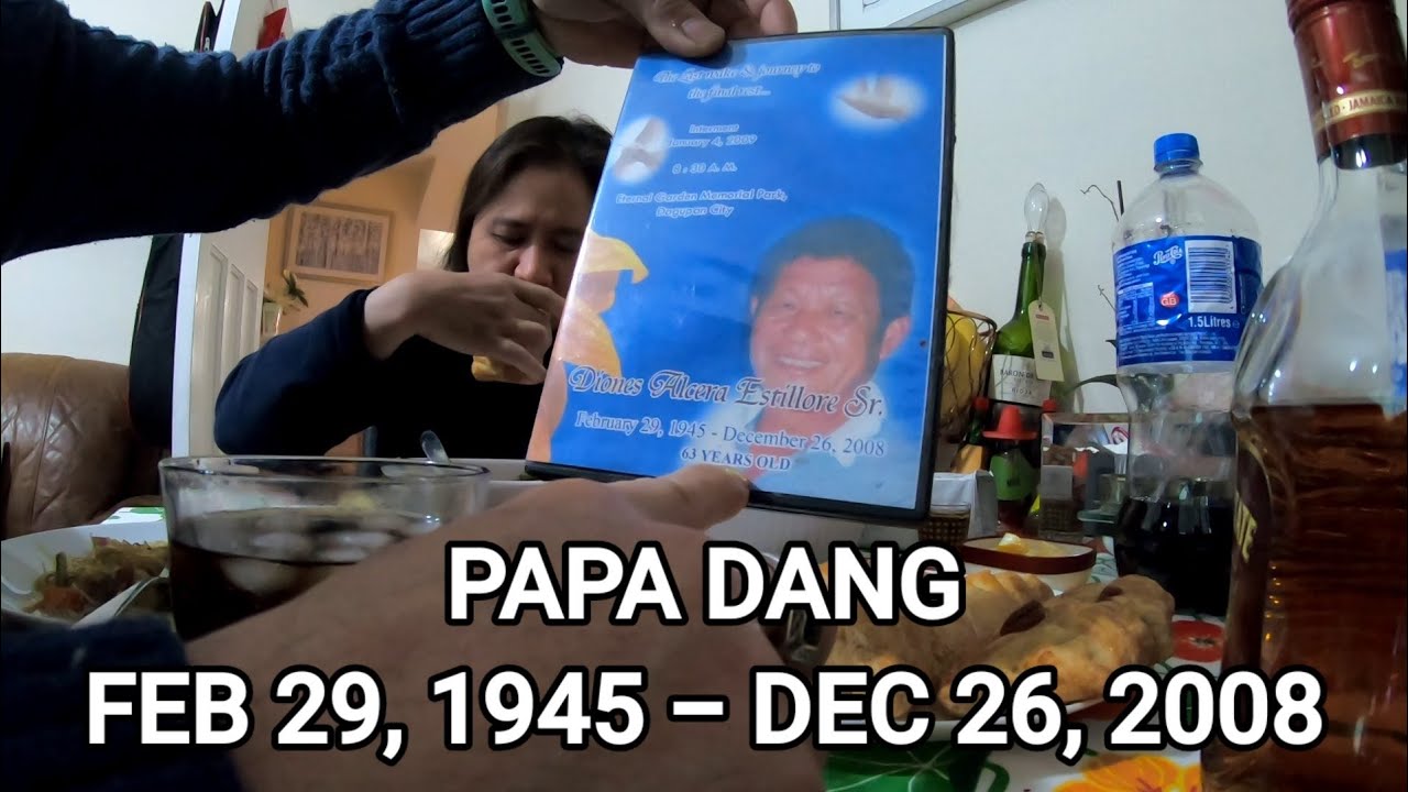 In remembrance to Papa Dang's birthday in Heaven. We miss and love you ...
