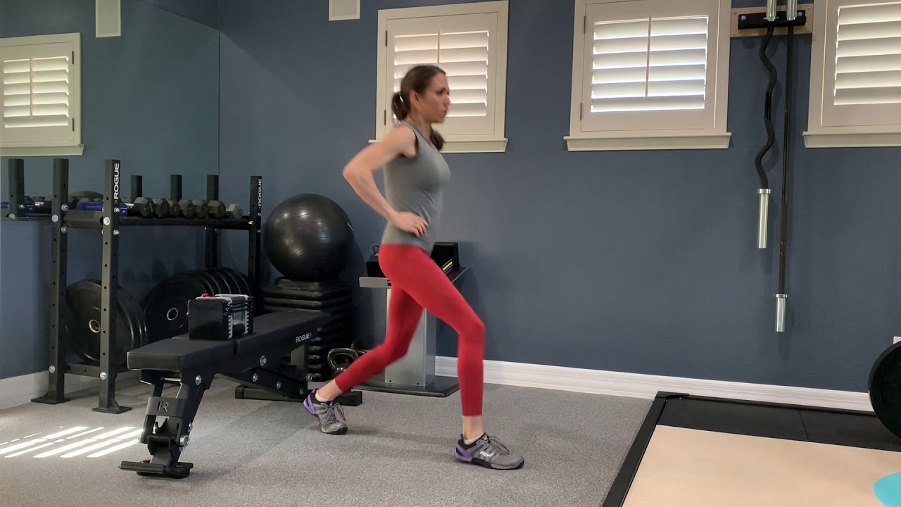 Plyo split stance lunge - YouTube
