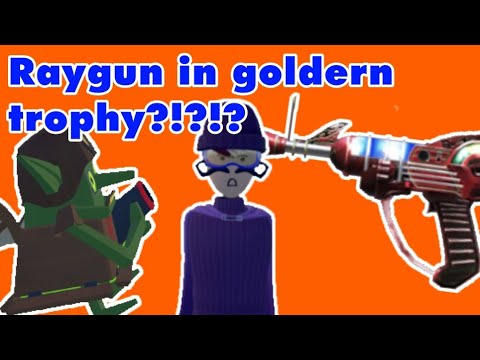How to get the ray gun in rec room golden trophy - YouTube