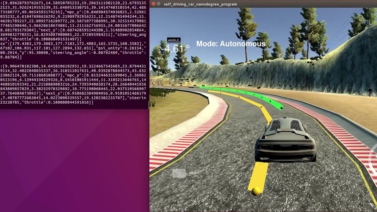 Self-Driving Car Model Predictive Control (MPC) - YouTube