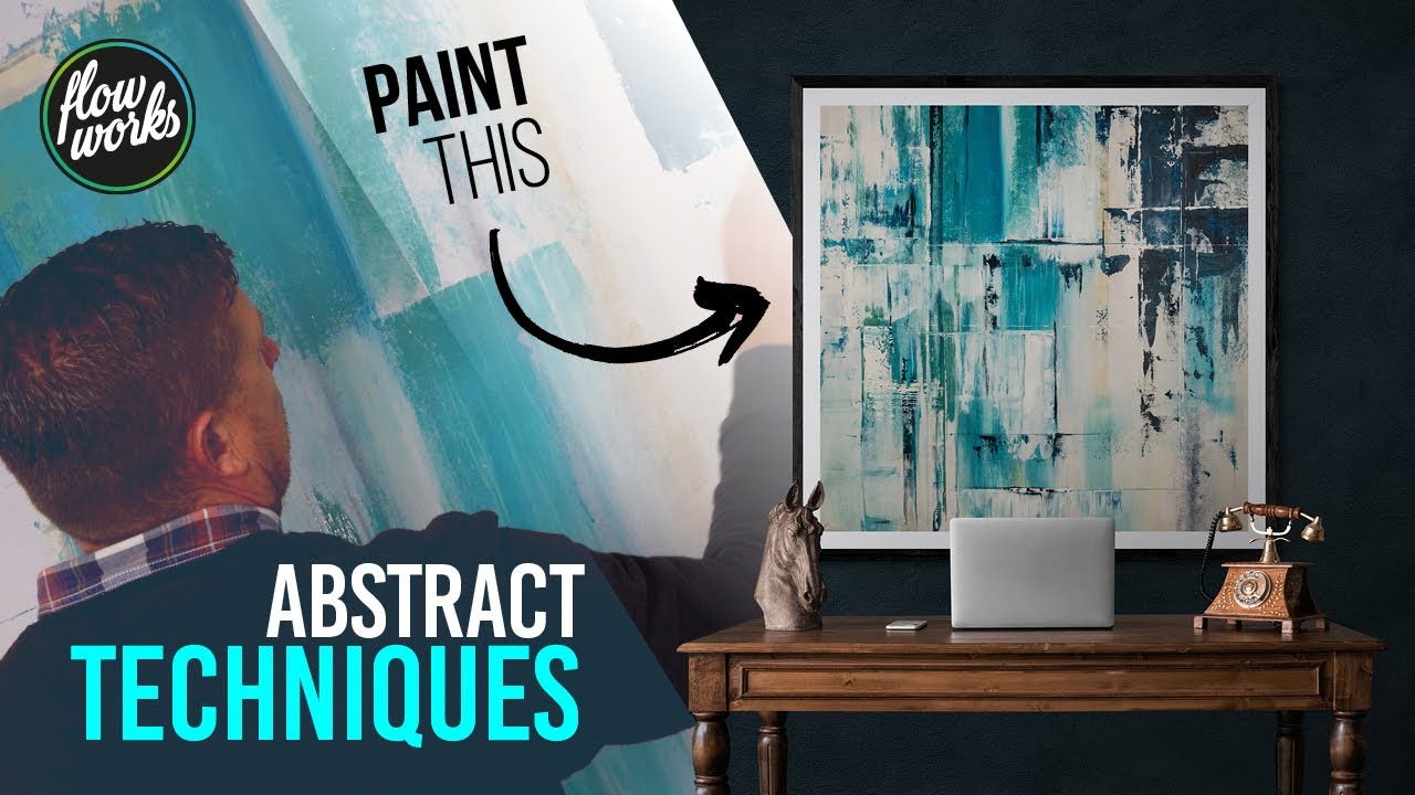 How to paint abstract art - IS THIS A GOOD COMPOSITION? - YouTube