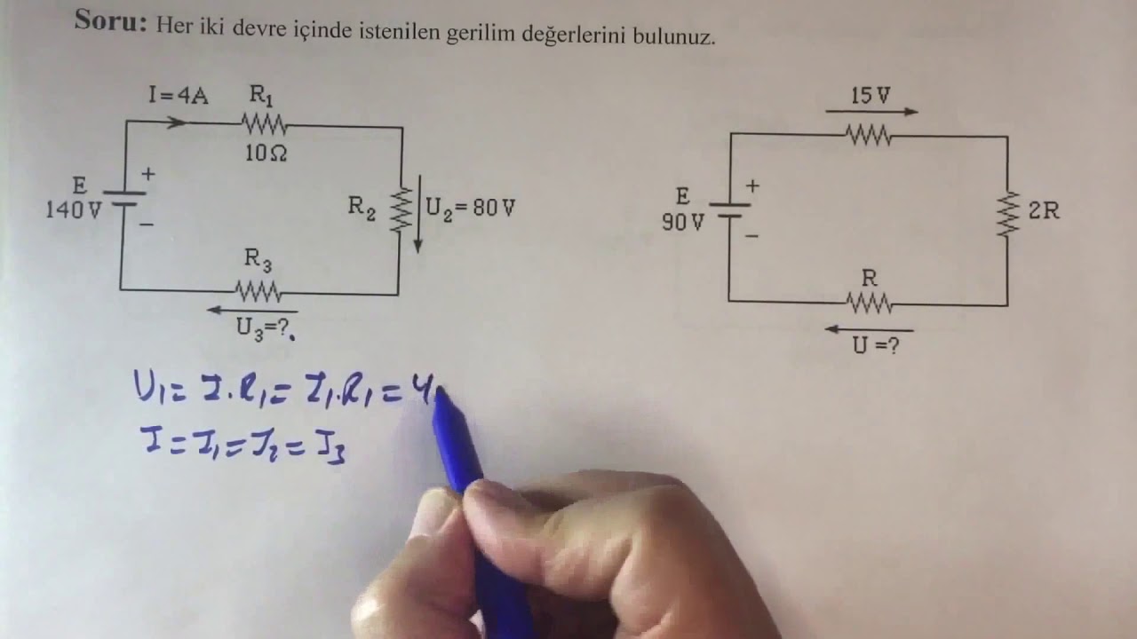 Seri Devrelerle İlgili Soru Çözümleri/ İhsan Hoca ile Kısaca Elektrik ...